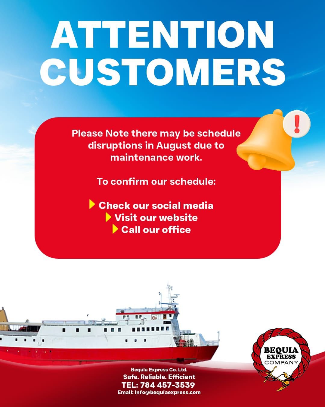 Schedules – Bequia Express